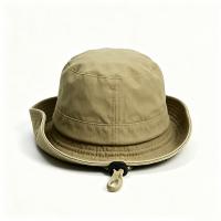 China Cotton Fisherman Bucket Hat Wide Brim Sun Protection Outdoor Hiking Cap for Adults for sale