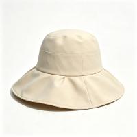 China 100% Cotton Fisherman Bucket Hat Wide Brim Outdoor Sun Protection Recycle Fabric One Size for sale