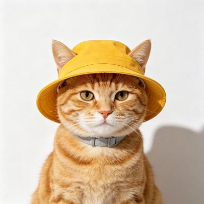 China Cotton Pet Cat Hat with Velcro Strap Closure for Small Dogs and Cats 50g for sale