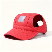 China Adjustable Cotton Pet Hat with Cute Animal Ears 50g Washable for Cats and Small Dogs for sale