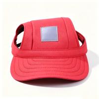 China Adjustable Cotton Pet Hat with Cute Animal Ears 50g Washable for Cats and Small Dogs for sale