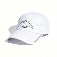 China Custom Sport Cap Unstructured Breathable Polyester Sweatband Adjustable One Size Fits All Pre-curved Visor for sale