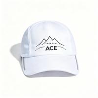 China Custom Sport Cap Unstructured Breathable Polyester Sweatband Adjustable One Size Fits All Pre-curved Visor for sale