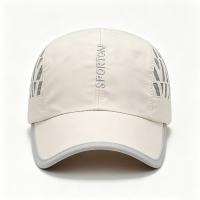 China Custom Sport Cap One Size Fits All Breathable Polyester Adjustable Strapback UV Protection Cap for sale