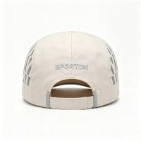China Custom Sport Cap One Size Fits All Breathable Polyester Adjustable Strapback UV Protection Cap for sale