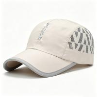 China Custom Sport Cap One Size Fits All Breathable Polyester Adjustable Strapback UV Protection Cap for sale