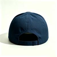 China Custom Sport Cap Low Profile Curve Brim 6 Eyelets Breathable Polyester One Size Fits All for sale