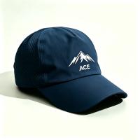 China Custom Sport Cap Low Profile Curve Brim 6 Eyelets Breathable Polyester One Size Fits All for sale