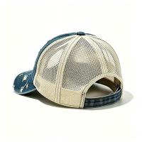 China High Profile 6 Panel Trucker Cap featuring cotton fabric ideal for outdoor activities casual fashion and team branding for sale