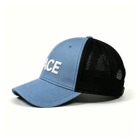 China Polyester 6 Panel Trucker Cap Trendy Trucker Style Mesh Back Snapback Hat Designed for Versatile Outdoor and Casual Wear for sale