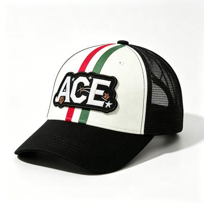China Customize Eyelets 6 Panel Trucker Cap Unisex Style Trucker Suitable for Corporate Events and Team Building Activities for sale