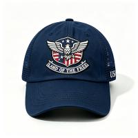 China Trucker Snapback Trucker Cap Customize Eyelets Adjustable Mesh Back Hat Perfect for Outdoor Activities Casual Wear and Events for sale