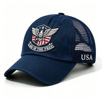 China Trucker Snapback Trucker Cap Customize Eyelets Adjustable Mesh Back Hat Perfect for Outdoor Activities Casual Wear and Events for sale