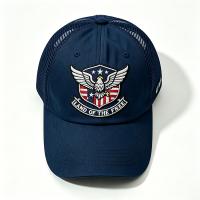 China Trucker Snapback Trucker Cap Customize Eyelets Adjustable Mesh Back Hat Perfect for Outdoor Activities Casual Wear and Events for sale