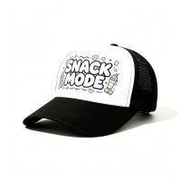 China Curved 6 Panel Trucker Cap Plastic Snapback Closure Customized Ideal for Campaigns Team Uniforms and Casual Wear for sale