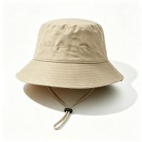 China Recycled Sustainable Materials Fisherman Bucket Hat with 100% Cotton Lining and Wide Brim Sun Protection for sale