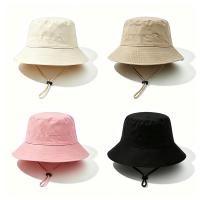 China Recycled Sustainable Materials Fisherman Bucket Hat with 100% Cotton Lining and Wide Brim Sun Protection for sale