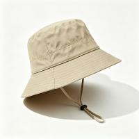 China Recycled Sustainable Materials Fisherman Bucket Hat with 100% Cotton Lining and Wide Brim Sun Protection for sale