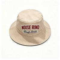 China 100% Cotton Recycled Fabric Fisherman Bucket Hat with One Size Crown for Outdoor Sun Protection for sale