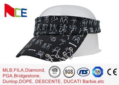 China Custom Rubberized Silk Printed Sun Visors - 58cm Adult Size with Multiple Material & Design Options for sale