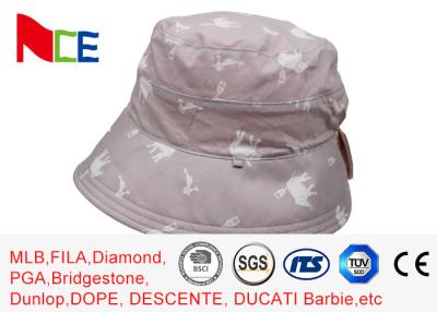 China Custom Printed Pink Sun Block Bucket Hat for Women Adult UV Protection Size 56-58cm for sale