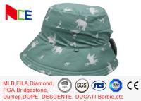 China Green Sun Block Sunshade Fisherman Bucket Hat Comfortable Eco Friendly for sale