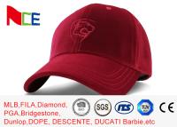 China Custom Dad Cap 58cm Curved Visor Sunshade Vintage Hat Purplish Red for sale