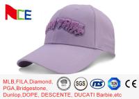 China Custom Pale Lilac Baseball Cap 58cm with Metal Tassels - Cotton Punk Style Headwear for Women for sale