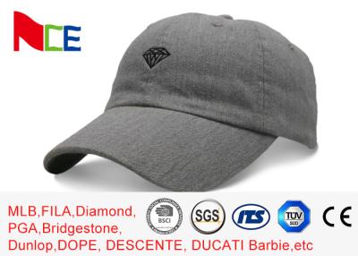 China Custom Dad Cap 58cm with Adjustable Buckle - Diamond Gray Low Crown Design for Logo Customization for sale