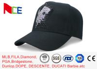 China Custom Rhinestone Cotton 5 Panel Baseball Cap 58cm Adult Size with Sun Protection and Eco-Friendly Materials for sale