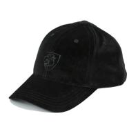 China Custom Unstructured Black Velvet Baseball Cap 58cm with Plastic Buckle Closure - Wholesale Embroidery Options for sale