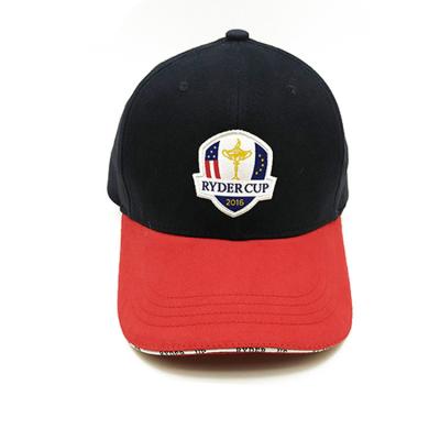 China Custom High Crown Embroidered Baseball Cap 58cm Curved Visor OEM for sale
