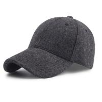 China Custom Winter Baseball Cap for Men Women Adults 58cm Warm Cotton Twill Hat for sale