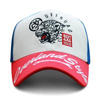 China 6 Panel Embroidered Baseball Caps With Metal Buckle Soft Or Hard Pre - Curved for sale