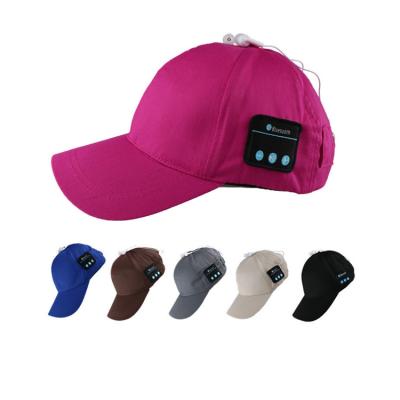 China Bluetooth Music Baseball Hat with Earphones 180mAh Battery 10M Range Custom Logo for sale