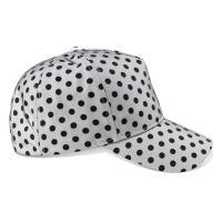 China Custom White Printed Long Brim Baseball Cap 58cm Size with Multiple Material Options for Adults and Kids for sale