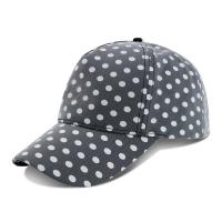 China Custom Youth Baseball Cap 58cm with Curved Brim and Black White Dot Print - Multiple Closure Options for sale