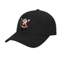 China Santa Claus Cartoon Visor Brand Customization Embroidery Funny Merry Christmas Baseball Cap Black Baseball Cap for sale