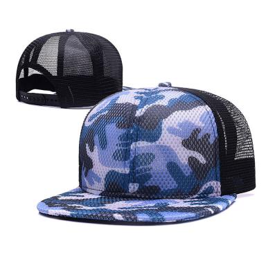 China Custom 100% Polyester Camo Trucker Hat - 58cm Size with Plastic Buckle Closure for Promotional Branding for sale