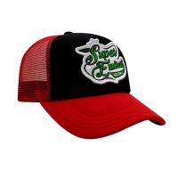 China Custom Embroidery Trucker Caps 56-58cm Size with Mesh Back Panels and Applique Patches for Wholesale for sale