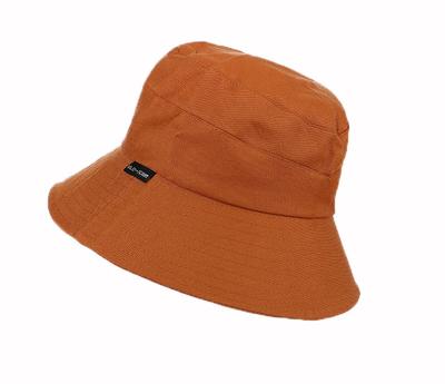 China Custom Kids Cotton Bucket Hat Sun Protection Beach Travel Cap 58cm Size for sale