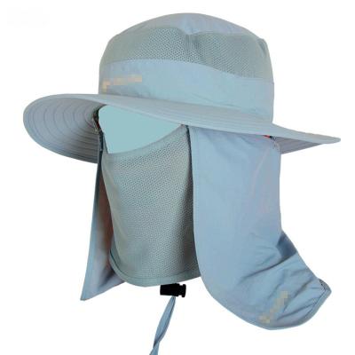 China Customized Sun Protection Cap With Neck Protector 56-58cm Nylon Outdoor Hat for sale