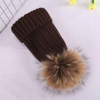 China Adults Wool Top Knit Beanie Hats Plush Style Quick Dry Eco Friendly Feature for sale