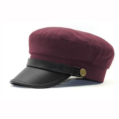 China Lightweight Unisex Military Cadet Cap 56-58cm Size Range with Custom Logo Options and 100pcs MOQ for sale