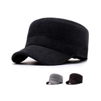 China Curved Brim Winter Military Cadet Cap - 58cm Size with Custom Logo Options for Cold Weather Protection for sale