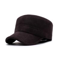 China Curved Brim Winter Military Cadet Cap - 58cm Size with Custom Logo Options for Cold Weather Protection for sale