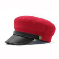 China Custom Military Peaked Cap 56-60cm Size with Eco-Friendly Materials and Embroidery Options for sale