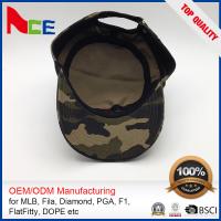 China Custom Camouflage Military Cadet Cap 100% Cotton 56-58cm Size with 3D Embroidery Customization for sale