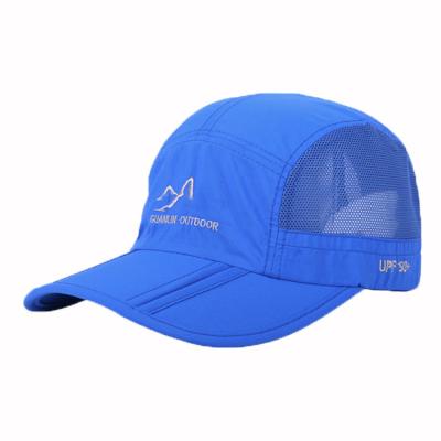 China Custom Foldable 5 Panel Camper Hat with Curved Brim - 100% Polyester, 58cm Size, Multiple Customization Options for sale