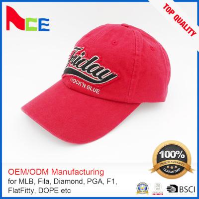 China Custom Embroidered Dad Cap 100% Cotton Six Panel Baseball Hat Eco Friendly 58cm for sale